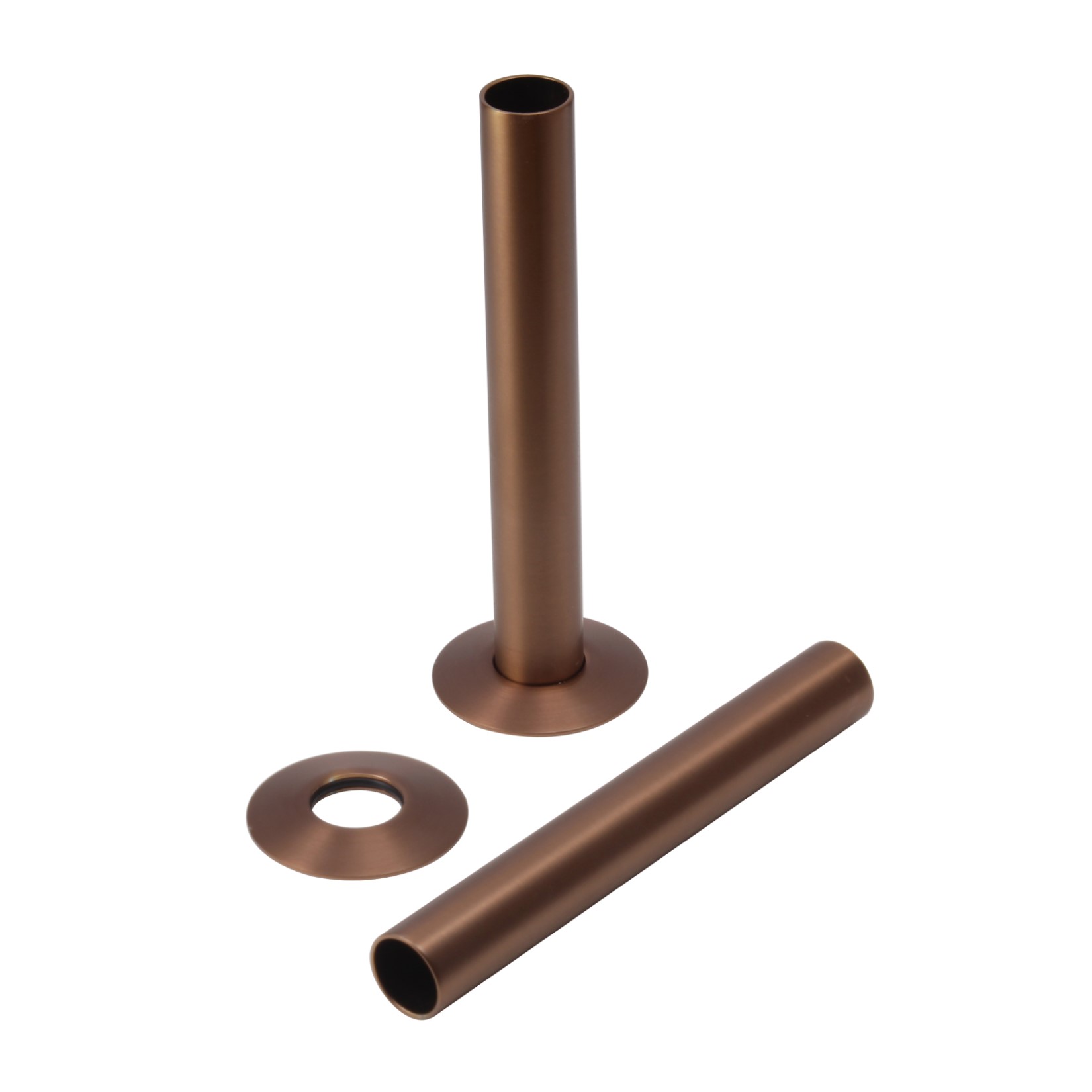 Pipe Sleeve Set 130mm x 1/2'' - Brushed Bronze | Towelrads